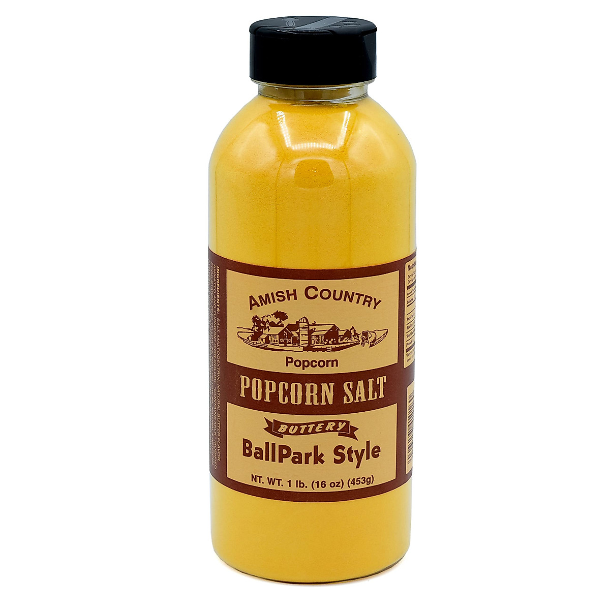 Amish Country Popcorn | Ballpark ButterSalt Popcorn Salt - 16 oz Bottle