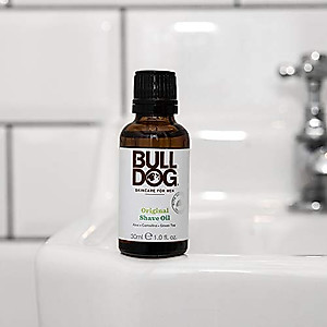 Bulldog Mens Skincare and Grooming Original Shaving Oil, Beard Care, 1 Fl Oz