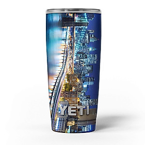 Design Skinz CityLife Blur - Skin Decal Vinyl Wrap Kit Compatible with The Yeti Rambler Cooler Tumbler Cups