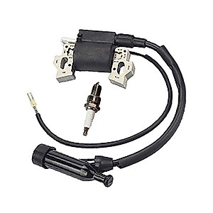Buckbock GX240 Ignition Coil for Honda GX 240 Gx270 Gx340 Gx390 8hp 9hp 11hp 13hp Engine Lawn Mower Tractor Generator w/Spark Plug