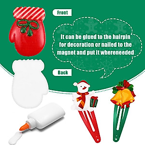 100 Pieces Christmas Resin Charms for Crafts Flatback Slime Charm Beads Resin Supplies Mini Xmas Embellishments Crafts Decorations for DIY Scrapbooking Jewelry Cell Phone Case(Santa Claus)