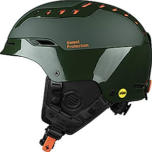 Sweet Protection Switcher MIPS Helmet - Hybrid Hardshell Snowboarding and Ski Helmet Equipped with Ventilation and Audio Ready System, Highland Green, XX-Large