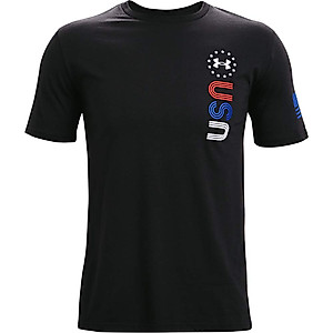 Under Armour Freedom Usa T-shirt, Black (001)/White, 3X-Large