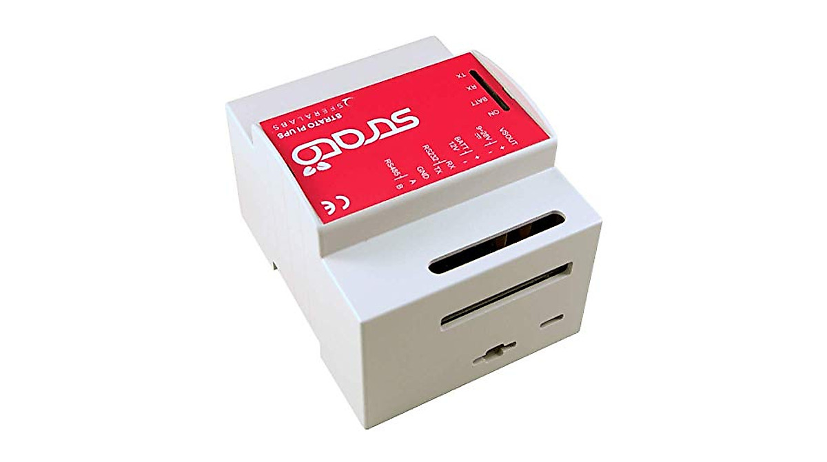 Strato Pi UPS for Raspberry Pi 4B - Industrial DIN-Rail Power Solution