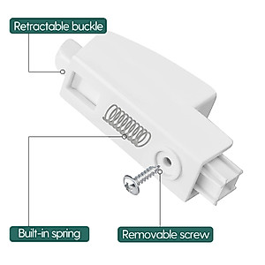 Babelio Baby Gate Spring Lock, Safety Gate Accessories for Kids and Pets, Disassembled and Replaced, White