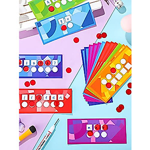 136 Pieces Sound Box Mats and Chips Set 36 Pieces Dry Erase Mats and 100 Pieces Chips, Phonemic Awareness Reading Games Supplies for Teacher Classroom Reading Writing Materials (136 Pieces)