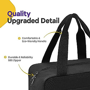 IDEATECH Lunch Bag Women Insulated, Black Lunch Box for Men, Monogrammed Lunch Bags for Work, Personalized Reusable Lunch Tote Bag, Small Cute Lunchbox Cooler Sack (Black, K)