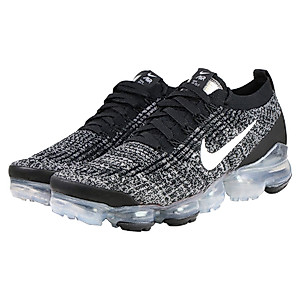 Nike Mens Air Vapormax Flyknit 3 AJ6900 002 - Size 7 Black/White-Metallic Silver