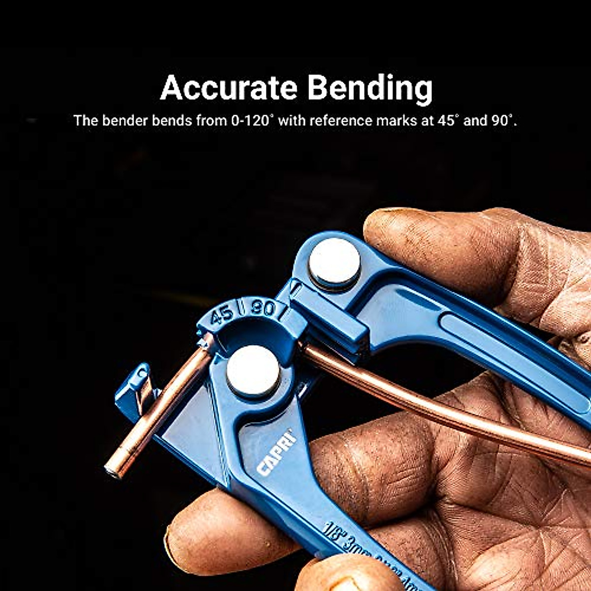 Capri Tools Tube Bender, 1/8, 3/16 and 1/4 in. (CP21105)