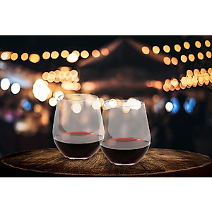 Prepara Clarity Classic Tritan Wine Glass 4 Pack, 19.5 Ounce, Clear