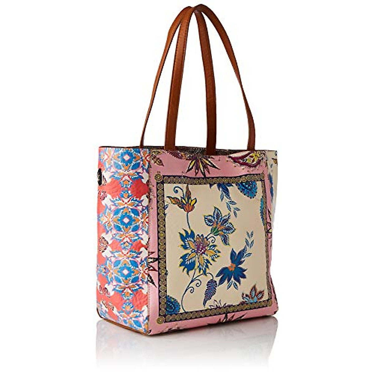 Desigual Women's PU Shopping Bag, Red, U