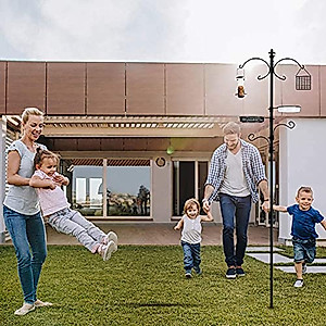 ERYTLLY Bird Feeding Station Bird Feeders Poles Kit Multi Feeder Hanging Kit Premium Bird Bath for Attracting Wild Birds Birdfeeder & Planter Hanger