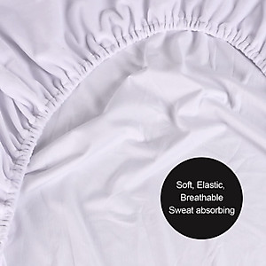 Noverbibi Watercolor Fox Crib Sheets - Personalized Baby Crib Mattress Sheet with Name, Custom Fitted Crib Sheet for Boys Girls Kids, Portable/Mini-Crib Sheet, Mini Crib Sheet | Name Crib Sheets