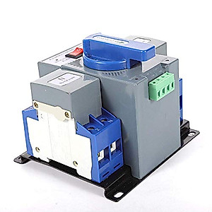 JONASC 63A 2P Dual Power Automatic Transfer Switch 110V Generator Changeover Switch 50HZ/60HZ