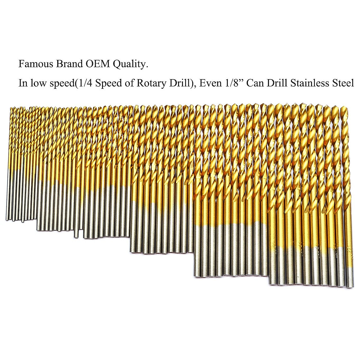 60Pcs Drill Bits Set 1/8 1/16 3/64 5/64 3/32 7/64 Micro Drill Twist Drill Bit Set Jobbers Length Mini Micro Drill Perfect Use for Steel Wood Plastic Aluminum Alloy