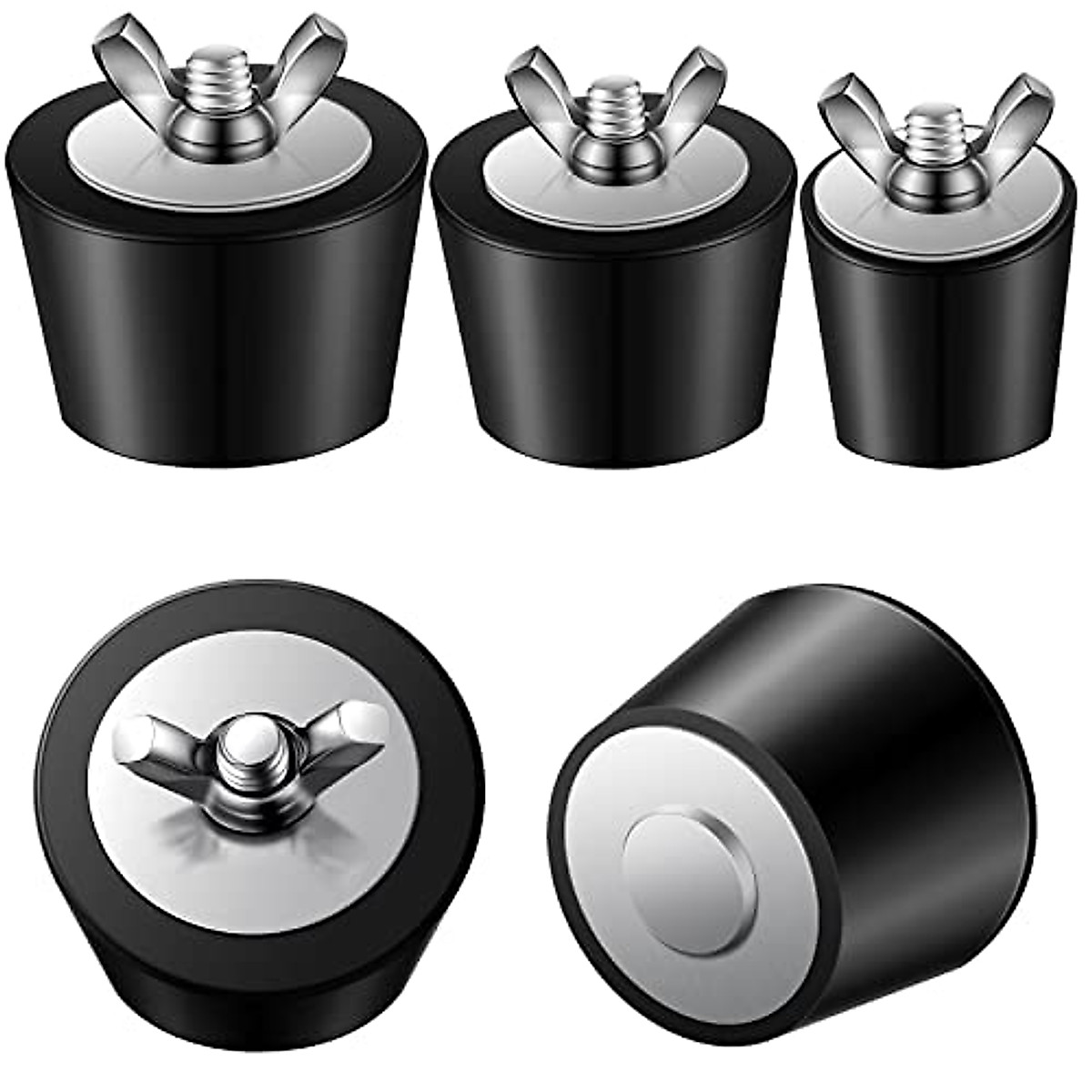 Tondiamo 3 Size Rubber Pool Plugs Pool Return Line Plugs Pool Plugs Skimmer Plugs Pool Plugs for Inground Pool Above Ground Pool (1 Inch, 1.5 Inch, 2 Inch)