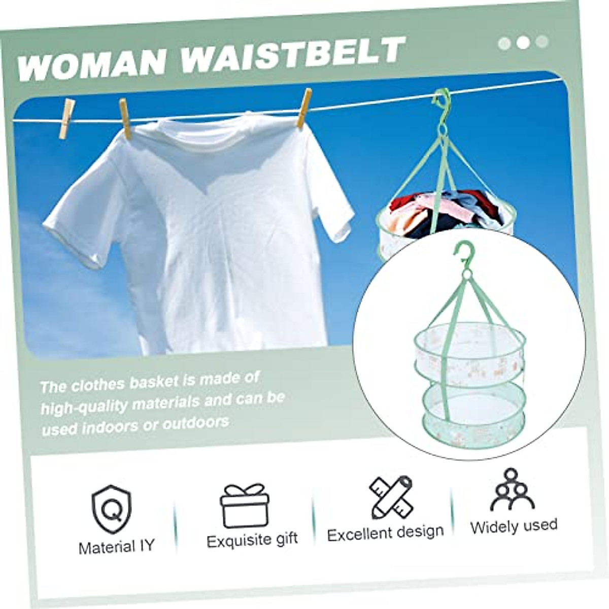 JOINPAYA 1pc Clothes Basket mesh Sweater Drying Rack Laundry Drying Rack Collapsible Sweater Dryer mesh c fold Towels Portable Clothes Rack Portable Clothes Drying Rack Laundry Tool Hangers