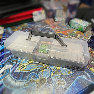 YUZUHOME White Yugioh Deck Box, Storage Case for Yugioh Cards, Yugioh Card Holder,Clear- 1 Pack