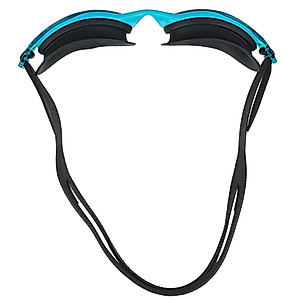 Splaqua Swim Goggles for Men and Women - Adjustable Straps, Silicone Eye Seal, UV Protection and Anti Fog Lenses Swimming Goggle - Teal and Black
