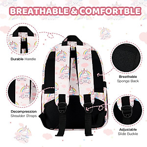 JOYHILL Travel Laptop Backpack, College School Business Backpacks Waterproof Computer Bag for Boys Men fit 15.6 Inch Notebook