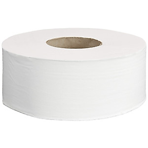 AmazonCommercial 2-Ply White 9' Jumbo Roll Toilet Paper/Bath Tissue (416972)|Bulk for Business |Septic Safe |Compatible with Universal Dispensers|FSC Certified |1000 feet per Roll (12 Rolls)()