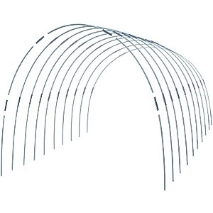 MAXPACE Garden Greenhouse Hoops Grow Tunnel up to 10 Sets of 7ft Long Rust-Free Fiberglass Support Hoops Frame for Garden Fabric, DIY Plant Support Garden Stakes, Gardening Supplies, 50pcs
