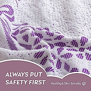 Dyonery Lavender Twin Memory Foam Mattress 8 Inch, Bed in a Box, CertiPUR-US Certified, AeroFusion Memory Foam, Made in USA, Medium, 38”x75”x8”, Purple