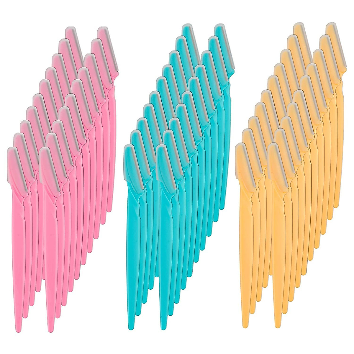 Eyebrow Razor 62 Pcs Multipurpose Exfoliating Dermaplaning Tool Trimming and Shaving Grooming for Face and Eyebrow Shaper for Women and Man