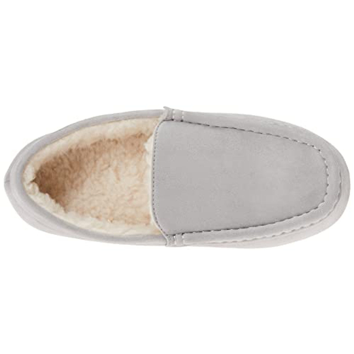 Amazon Essentials Men's Moccasin Slipper, Grey, 12