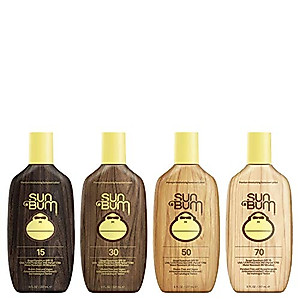 Sun Bum Original SPF 70 Sunscreen Lotion | Vegan and Reef Friendly (Octinoxate & Oxybenzone Free) Broad Spectrum Moisturizing UVA/UVB Sunscreen with Vitamin E | 8 oz (Pack of 2)