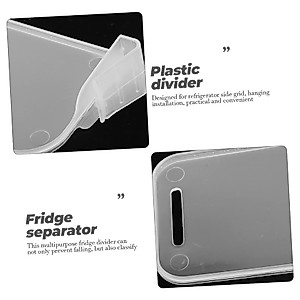 CHILDWEET 40Pcs Transparent Plastic Freezer Dividers Convenient Household Fridge Separators for Organized Storage Kitchen Pantry and Refrigerator