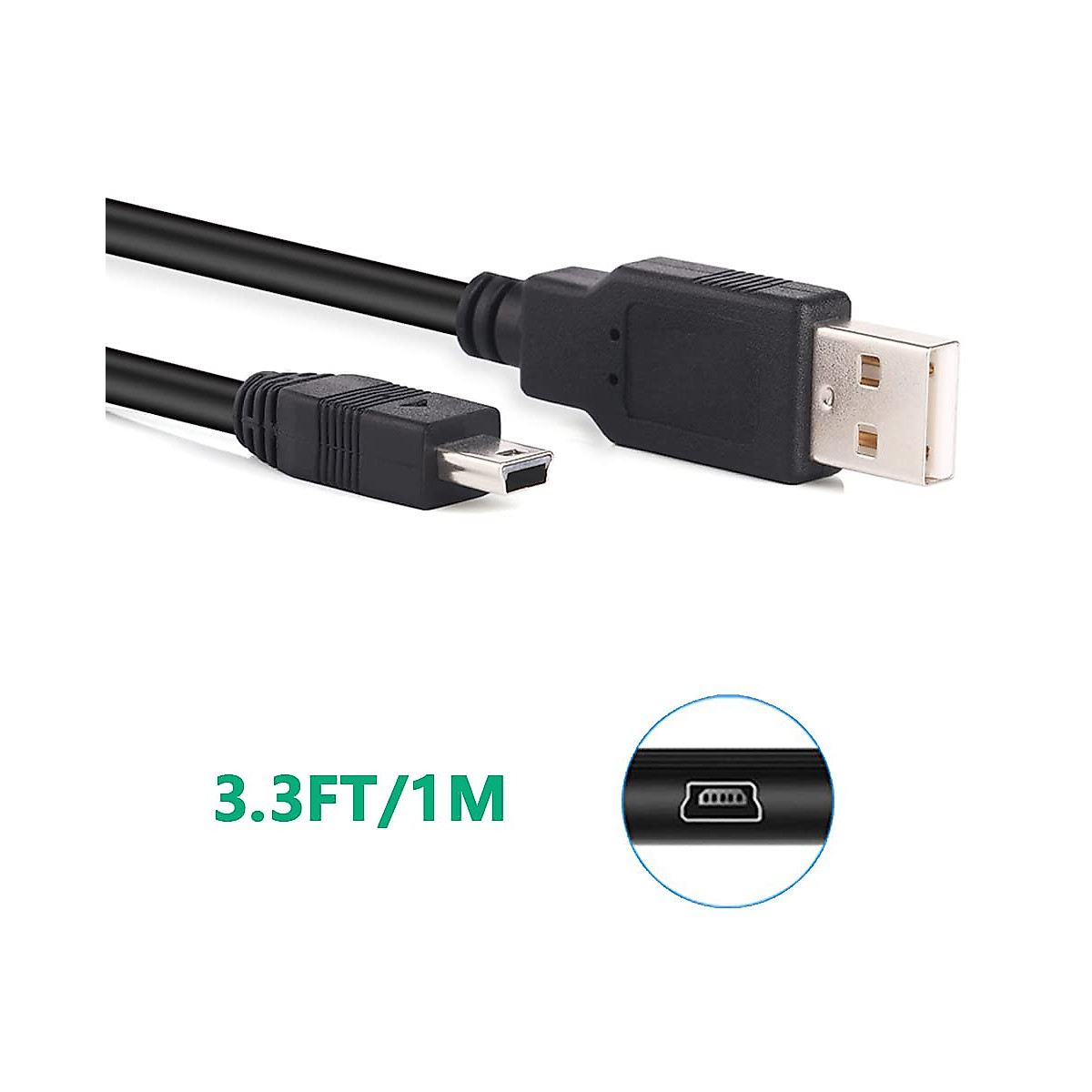 3Ft USB Power Charger Cable Wall Ac Adapter for Texas Instruments Calculators TI-84 Plus CE Graphing Calculator TI-84 Plus C Silver Edition TI 89 Titanium TI Nspire CX CAS Calculator Charging Cord