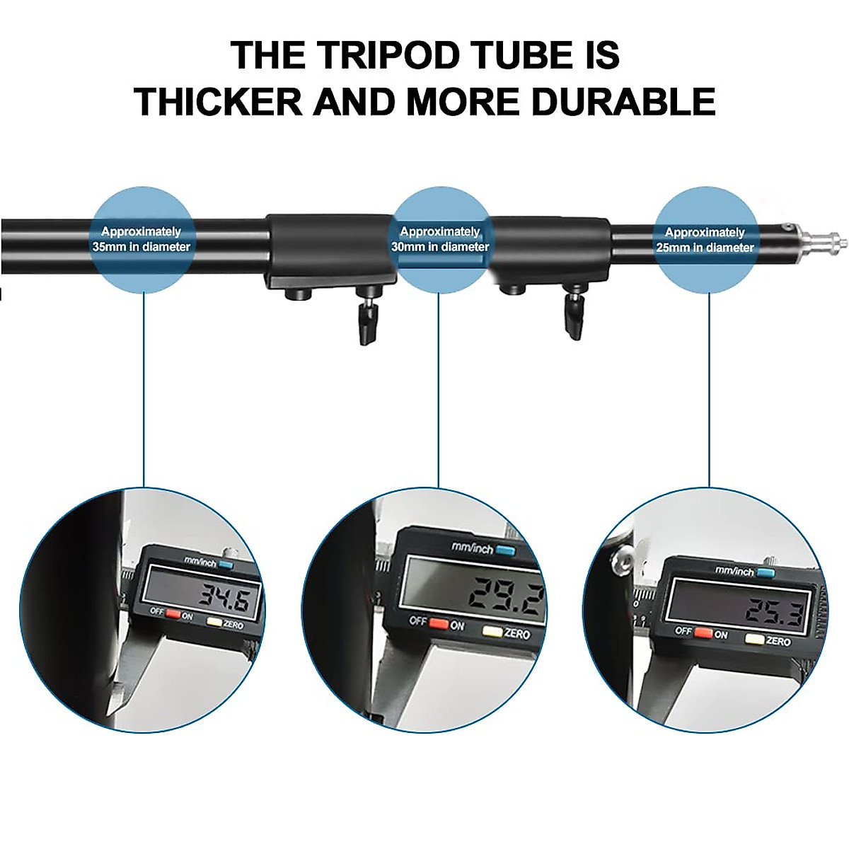 Aluminum Alloy Light Stand 9.5 Feet/2.8m Adjustable Spring Cushioned Photography Tripod Stands for Photo Studio Speedlight Flashes, Ring Light, Photographic Equipments Thickening Flash Stand, 2 Pack