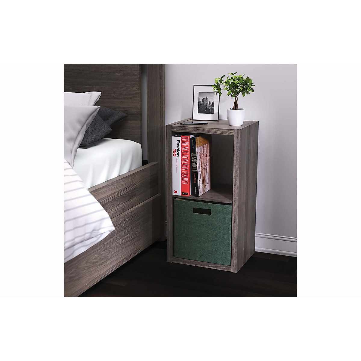 ClosetMaid Decorative Fabric Storage Bin, Green