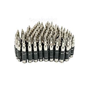 Bullet Belt .223 Caliber Nickel Shell Nickel Tip Defused Dummy Black Link 42" 90 Bullet Link