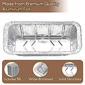 TIFMI - Blackstone Grease Cup Liners (50 Pack) for 36'' 28'' 22'' 17'' Inch Griddles, Aluminum Foil Drip Pan Liners for Blackstone 5017, Grill Grease Tray Blackstone Griddle Accessories