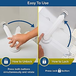 Toilet Seat Lock for Child Safety with Double Lock Mechanism – Child Proof Toilet Locks for Toddlers, Easy Installation No Tools Needed Fits Most Toilets – Toilet Baby Proofer by Wappa Baby