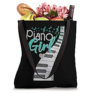 Piano Player Lover Kids Pianist Girls Piano Music Tote Bag