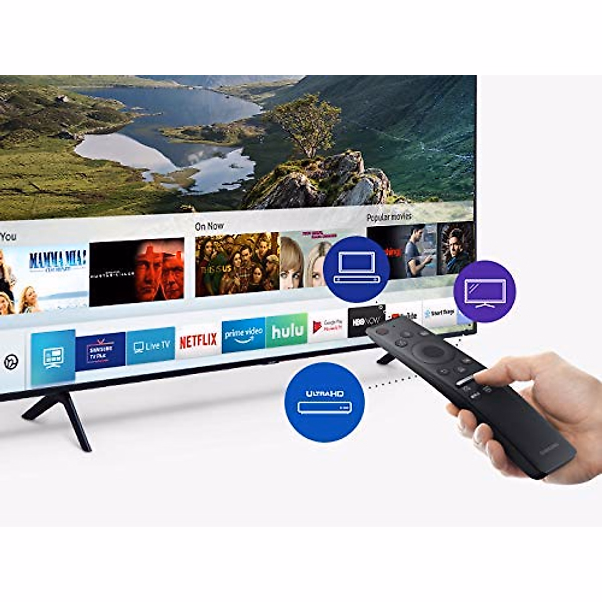 Samsung QN82Q60RAFXZA Flat 82-Inch QLED 4K Q60 Series (2019) Ultra HD Smart TV with HDR and Alexa Compatibility