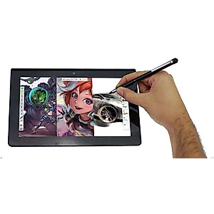 Broonel Black Rechargeable Fine Point Digital Stylus - Compatible with Samsung Galaxy Tab A7 Lite 8.7" Android Tablet