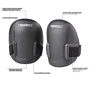 ToughBuilt - Ultra Light Knee Pads with Non-Marring Outer Shell - Knee Pad Essentials, Comfortable, Resistant and Durable - (TB-KP-1)