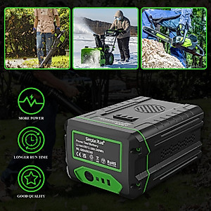 Simple Plus+ 80V 3.0Ah Replace Battery for Greenworks 80V Battery Max Lithium lon Battery Pro GBA80200 GBA80250 GBA80400 GBA80500 for Greenworks 80V Cordless Power Tool