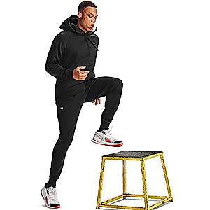 Under Armour Mens Rival Fleece Hoodie , Black (001)/Onyx White , X-Large