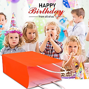 6 Pieces Kraft Paper Party Favor Gift Bags Small Size 6.3x8.6x3.15 with Handle for Christmas, Birthday, Wedding and Party Celebrations , Thanksgiving， Paper Bags, Shopping Bags, Kraft Bags, Retail Bags, Party Bags