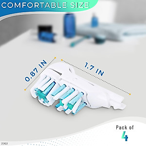 Electric Toothbrush Replacement Brush Heads - 4Pcs Travel Toothbrush Medium Adult Electric Toothbrush Head Replacements - Soft Bristles Spin Brush Heads Replacement Toothbrush Heads For 3733 4732 4734