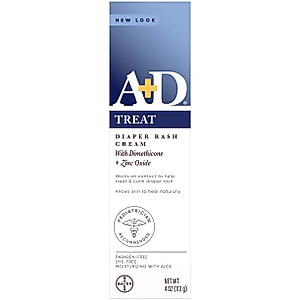 A&D Zinc Oxide Diaper Cream, 4 OZ (113 g) - Buy Packs and SAVE (Pack of 2)