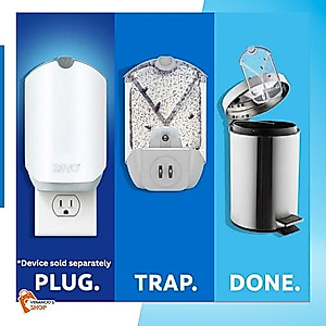 ZEVO Refills 02 Cartridges | Device Sold Separately, White, ZEVO Flying Insect Trap Refill Fly Trap Refill Cartridges + (1) Card Protector Venancio’sSticker & Sticky Fruit Trap