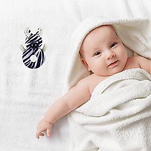 Doindute Baby Zebra Soft Rattle Toy, Zebra Plush Infant Shaker Rattle Easy-Grasp Stuffed Animal Toy, Gifts for Newborns Babies Toddlers Boys Girls, 6 Inches