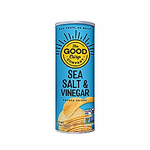 The Good Crisp Company, Potato Chips, Variety Pack 5.6 Ounce Canisters, Pack of 8 (Family Pack) Non-GMO, Allergen Friendly, Potato Chip Snack Pack, Gluten Free Snacks