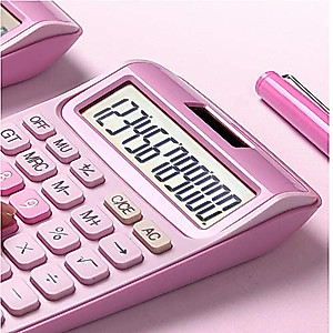 MJWDP 12 Digit Desk Calculator Large Buttons Financial Business Accounting Tool Big Buttons Battery and Solar Power